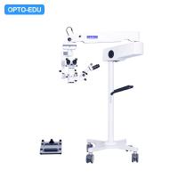 China Dual Head A41.1935 Ophthalmology Operating Microscope Motor Zoom 4.5x~27.3x 14 Function Foot Switch 4'' Touch Screen for sale