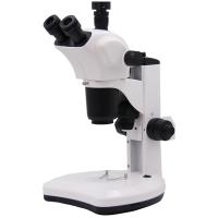 China Trinocular 0.7x - 6.3x Track Stand Zoom Stereo Optical Microscope A23.0203 for sale