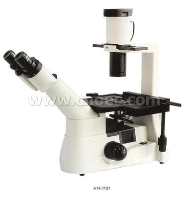 China Trinocular Head 400X Laboratory Inverted Optical Microscope A14.1101 With CE for sale