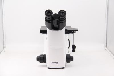 China Trinocular Head Metallurgical Optical Microscope 4 Holes Nosepiece Three Layer Mechanical Stage for sale