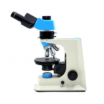 China High Precision Digital Polarizing Microscope 20x / 40x Objective Transmit 6V 20W Halogen Lamp for sale