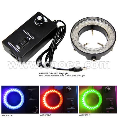 China 60 Microscope LED Ring Light Microscope Accessories Adjustable with UV Light for sale