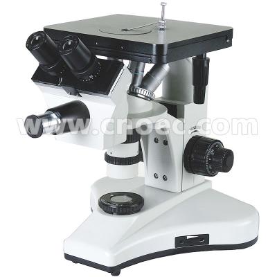 China A13.1301 Metallurgical Optical Microscope Inverted Trinocular Halogen Lamp for sale