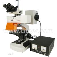 China Binocular / Trinocular 1000x Fluorescence Microscope with Halogen Lamp A16.0301 for sale
