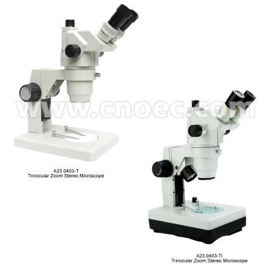 China 0.65x-4.5x  Zoom Stereo 1 / 7 Stereo Optical Microscope Tinocular and Binocular  A23.0403 for sale