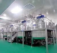 China 10000L Vacuum Liquid Detergent Mixing Tank With Homogenizer Option for sale