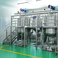 China Liquid Soap Cosmetic Mixing Tank Homogenizer And Vacuum for sale