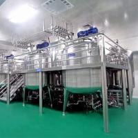 China Liquid Soap Cosmetic Mixing Tank Homogenizer And Vacuum for sale