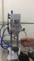 China Stainless Steel Manual Perfume Bottle Crimping Machine 20BPM for sale