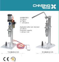 China Pneumatic Semi Automatic Waste Toner Bottle Perfume Crimping Machine for sale