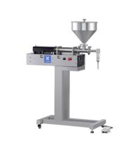 China Semi Auto Olive Oil Sunflower Oil Coconut Oil Filling Machine 450x450x1600mm for sale