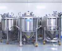 China 1000L Pharmaceutical Storage Tank Vertical Steel Storage Tank 0.5 MPa for sale