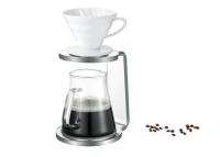 China HP-201 Silver Compact Drip Coffee Maker 220V Pour Over Coffee Maker Glass for sale