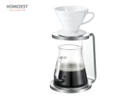 China HP-201 Silver Compact Drip Coffee Maker 220V Pour Over Coffee Maker Glass for sale