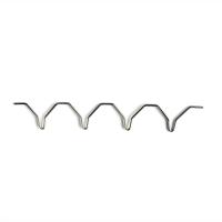 China Custom 2D CNC Wire Bending Part Precision 3.0mm 304 Stainless Steel Wave Strip 290mm x 50mm for sale