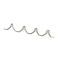 China Custom 2D CNC Wire Bending Part Precision 3.0mm 304 Stainless Steel Wave Strip 290mm x 50mm for sale