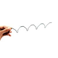 China Custom 2D CNC Wire Bending Part Precision 3.0mm 304 Stainless Steel Wave Strip 290mm x 50mm for sale