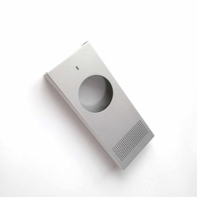 China Custom CNC Machined Aluminum Electronic Housing with 150# Sandblasting & Silver Anodizing for sale