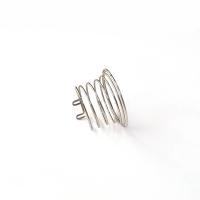 China Custom 304 Stainless Steel Touch Spring with Passivation, 0.6mm Wire Diameter, 22×22×16mm for sale