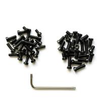 China Custom 12.9 Grade Black Oxide Torx Socket Cap Screw Set, #6-48 & #8-40 UNC with T10 L-Wrench for sale