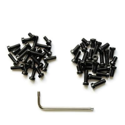 China Custom 12.9 Grade Black Oxide Torx Socket Cap Screw Set, #6-48 & #8-40 UNC with T10 L-Wrench for sale