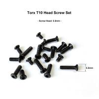 China M3/M3.5/M4/#4-40/#6-32/#6-40/#6-48/#8-40 T10 Torx Oval Head Red Dot Screw Kit 12.9 Grade Carbon Steel Black Oxide for sale