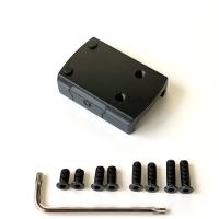China CNC Milling Aluminum Red Dot Sight Mount Low Profile Picatinny Rail Adapter Compatible with 407K 507K Footprints for sale