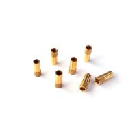 China CNC Turning Machined Brass Reducing Sleeve Bushing 6mm to 5.5mm OD Hollow Tube with 4mm Inner Hole for sale