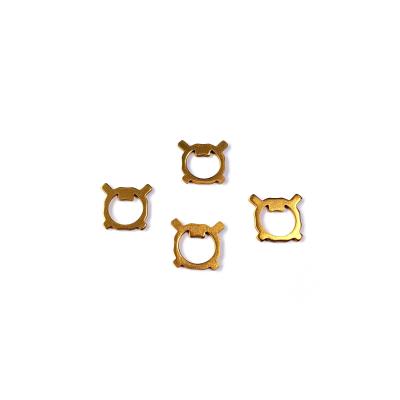 China Brass Locking Washer Eco Chromium-Free Passivated Anti-Rotation Brass Retaining Tab Washer with 1mm Thickness for Positioning for sale
