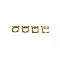 China Brass Locking Washer Eco Chromium-Free Passivated Anti-Rotation Brass Retaining Tab Washer with 1mm Thickness for Positioning for sale