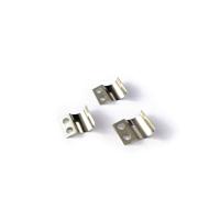 China Nickel Plated 0.15mm Thick 304 Stainless Steel Spring Contact Clips Precision Curved Conductive Spring Sheets for sale