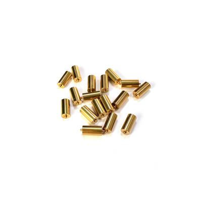 China Double End Locating Pin with Two Small Shaft Tips Precision Turning Brass Dowel Pin for Electronic & Instrument Equipment for sale