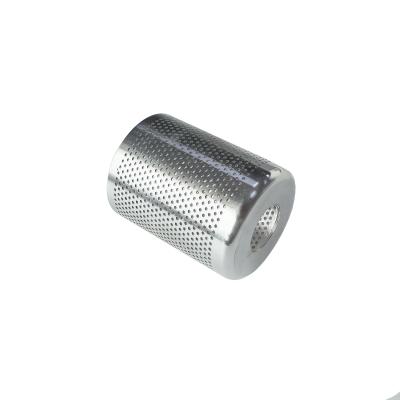 China Perforated Aluminum Hair Dryer Inlet Filter Cylinder Hair Blower Air Intake Filter Sleeve CNC Machined Filter Screen for sale