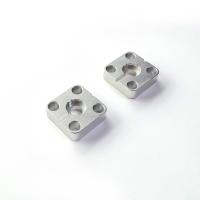 China Aluminum Lead Screw Split Clamping Block Square Hub CNC Machined 3D Printer Lead Screw Mount Split Clamp Nut Housing for sale