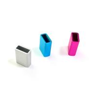 China Aluminum USB Connector Shell Type C Cable Housing CNC Machined Sleeve For USB Plug Custom OEM Service for sale