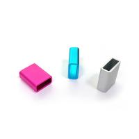 China Aluminum USB Connector Shell Type C Cable Housing CNC Machined Sleeve For USB Plug Custom OEM Service for sale