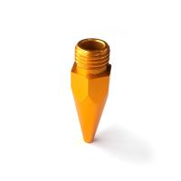 China 6061 Aluminum High Pressure Grease Gun Nozzle Hex Thread Pointed Grease Gun Tip for sale