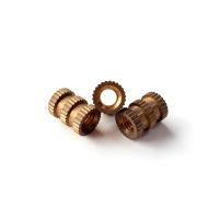 China Knurled Brass Insert Nut H62 Brass Embedded Fastener for Plastic Injection Molding Embedding Nut for sale