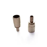 China Cross Knurl Press Fit Metal Sleeve CNC Machined Matte Nickel Brass Bushing Precision Connecting Adapter Fitting for sale