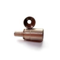 China Cross Knurl Press Fit Metal Sleeve CNC Machined Matte Nickel Brass Bushing Precision Connecting Adapter Fitting for sale