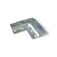 China Custom L-Shaped Galvanized Right Angle Bracket SPCC Steel Mounting Corner Bracket with 6 Holes for sale
