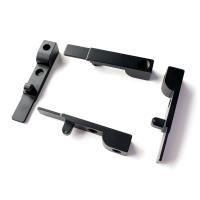 China Custom CNC Machined 6061-T6 Aluminum Control Lever Black Anodized Mechanical Actuator Arm for sale