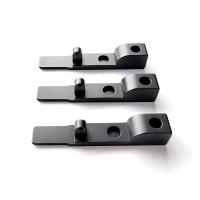 China Custom CNC Machined 6061-T6 Aluminum Control Lever Black Anodized Mechanical Actuator Arm for sale