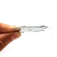 China Custom 304 Stainless Steel Stamped Mounting Spring Shim with 4 Lugs 0.6mm Thick Fastener Bracket for sale