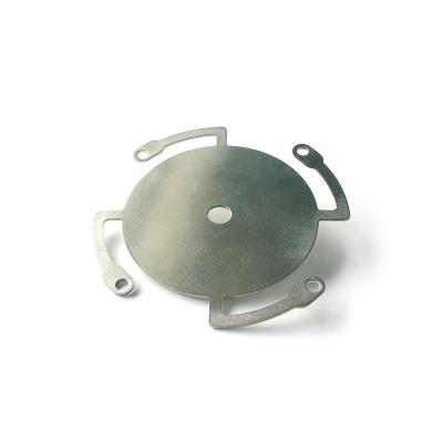 China Custom 304 Stainless Steel Stamped Mounting Spring Shim with 4 Lugs 0.6mm Thick Fastener Bracket for sale
