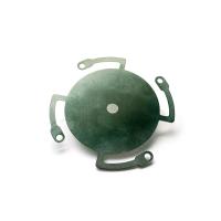 China Custom 304 Stainless Steel Stamped Mounting Spring Shim with 4 Lugs 0.6mm Thick Fastener Bracket for sale