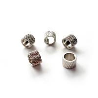 China Custom Brass H59 Knurled Press Fit Bushing Smooth Bore Threadless Locating Insert with Nickel Plating for sale