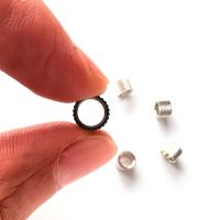 China Custom Brass H59 Knurled Press Fit Bushing Smooth Bore Threadless Locating Insert with Nickel Plating for sale
