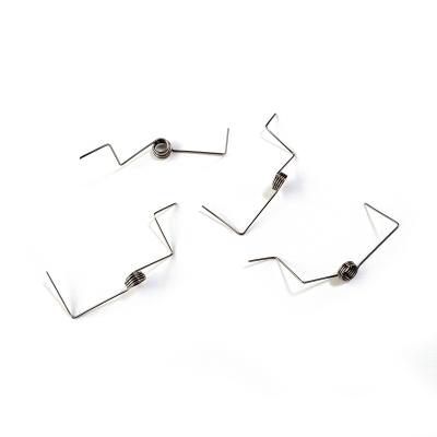 China Custom Shaped Torsion Spring 304 Double Arm Clip Torsion Spring Appliance Lid Hinge Torsion Spring for sale