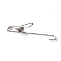 China SUS304 Torsion Spring Clothes Peg with Hanging Hook Long Hook Wire Laundry Peg Clips Manufacturer for sale